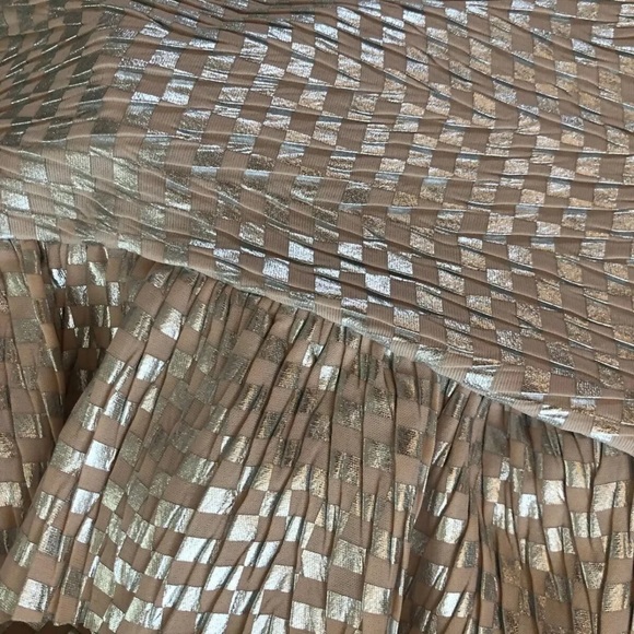 Zara | Tops | Zara Shiny Top With Ruffles M New | Poshmark